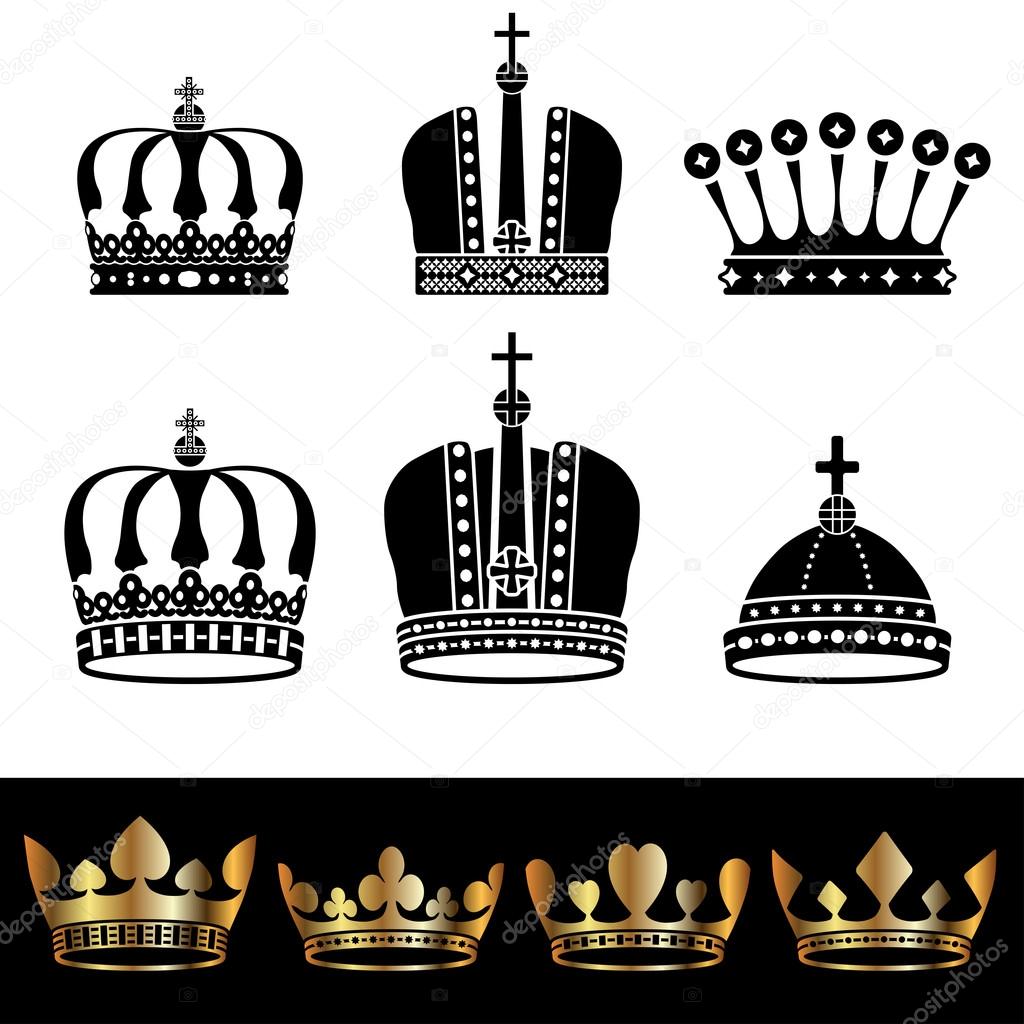 Set of crowns Stock Vector Image by ©strejman #24432209
