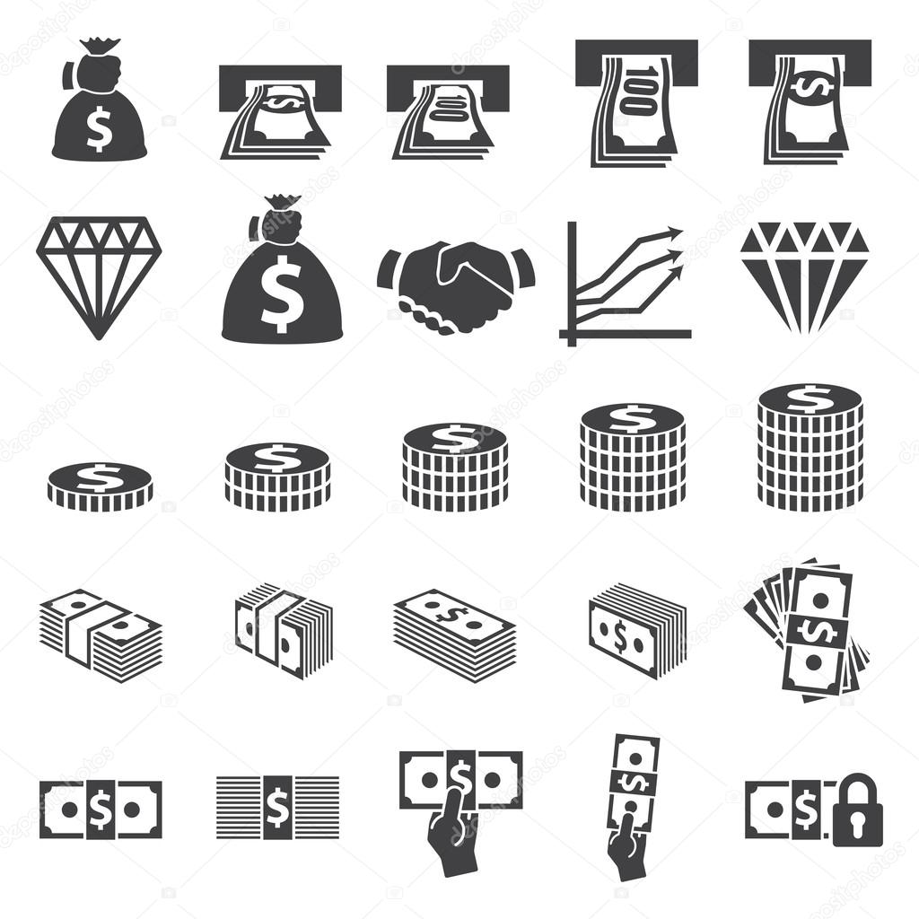 Money set icon Stock Vector Image by ©strejman #39156461