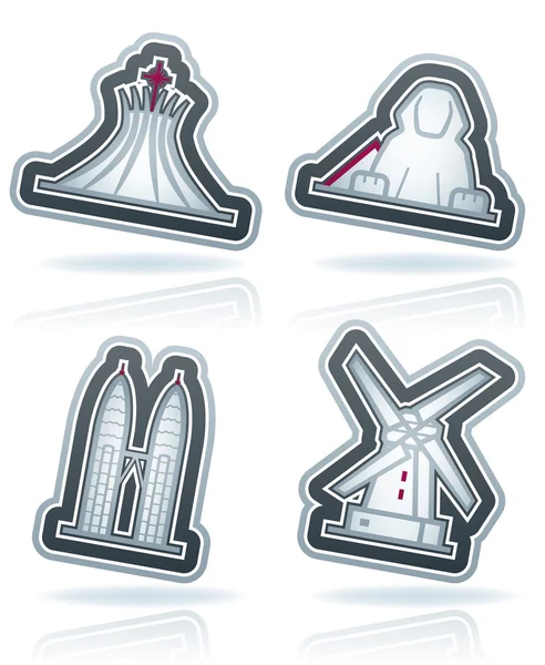 Bahrain landmarks vectors Stock Photos, Royalty Free Bahrain landmarks ...