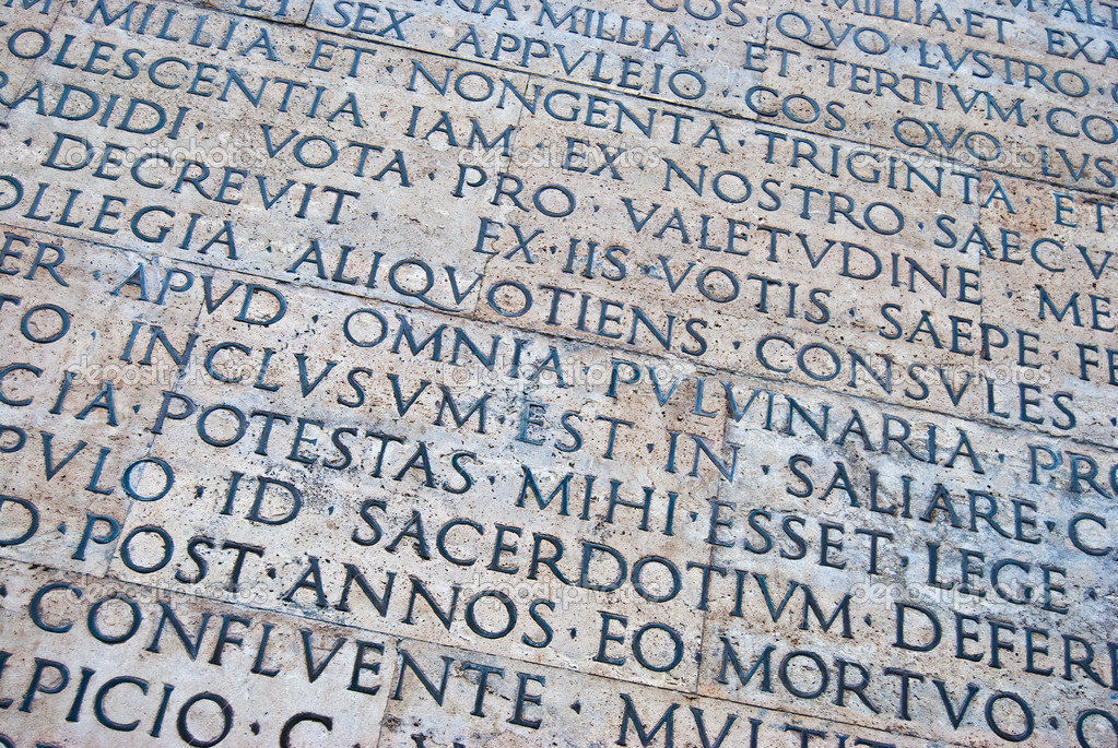 Roman scripture — Stock Photo © Jule_Berlin #19380489