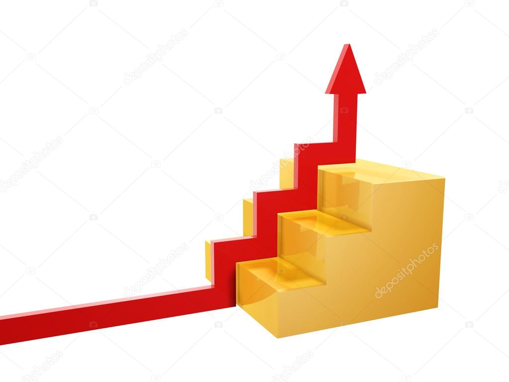 Arrow ascend steps Stock Photo by ©sgamez 46574647