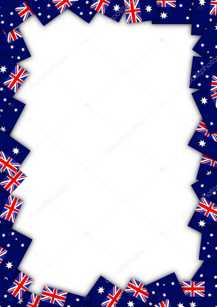 Australia flag border Stock Photo by ©darrenw 21370617