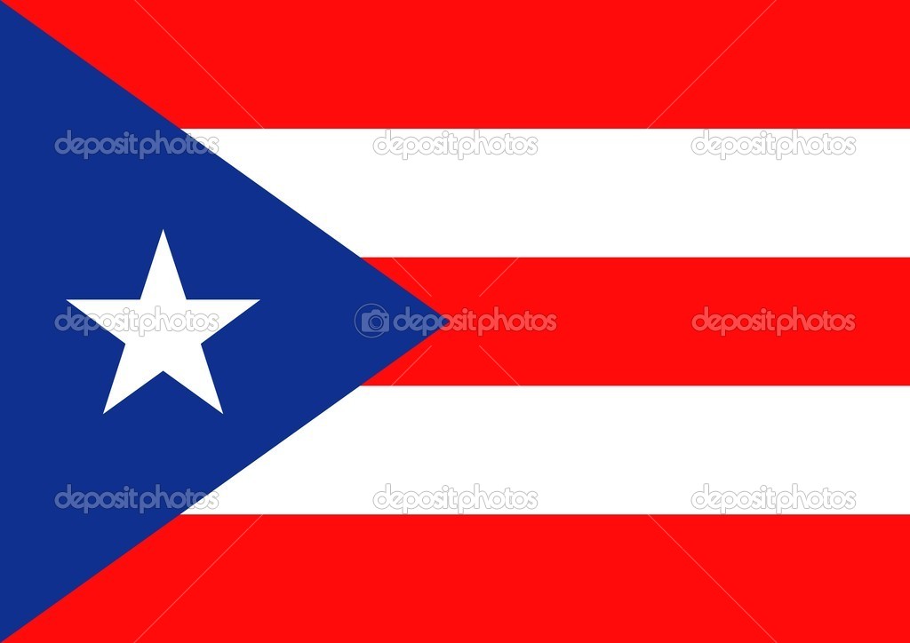 Bandera de puerto rico — Foto de stock © darrenw #21949297