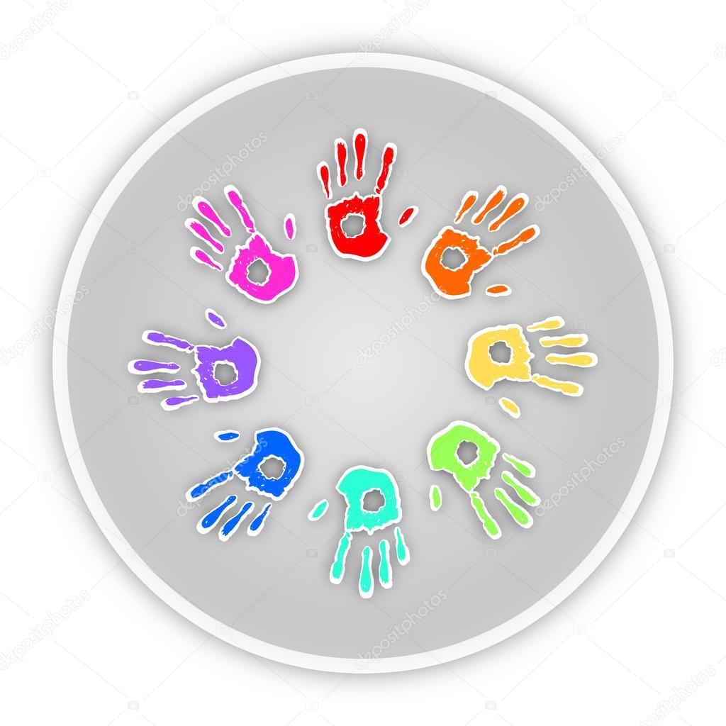 Hand Print Design — Stock Photo © darrenw #23541429