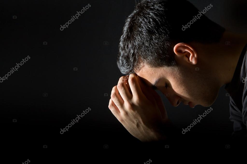 Man Praying — Stock Photo © Balazs #25960447