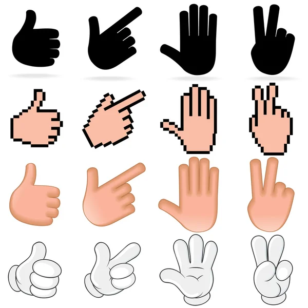 Cartoon hands vector Stock Vectors, Royalty Free Cartoon hands vector ...