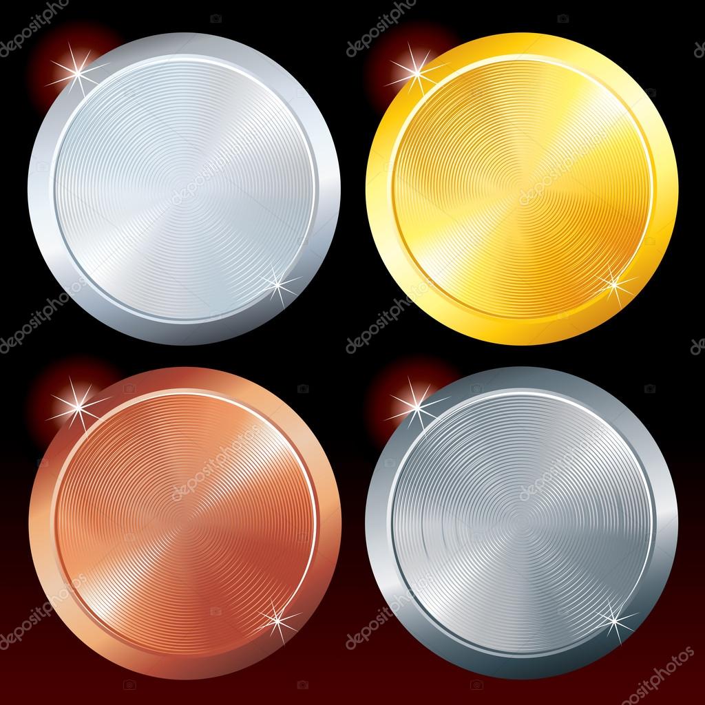 Round Vector Plates — Stock Vector © PILart #14099842