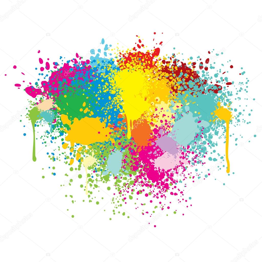 Macchie colorate astratte. sfondo vettoriale — Vettoriali Stock ...