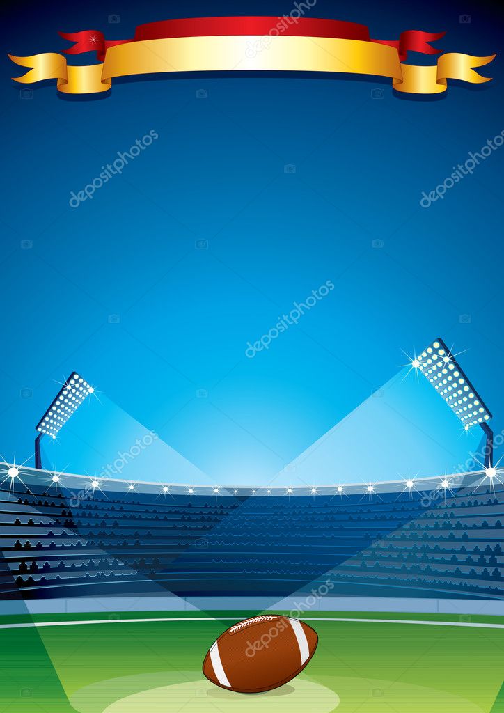 Rugby Stadium Vector — Stock Vector © PILart #23344102