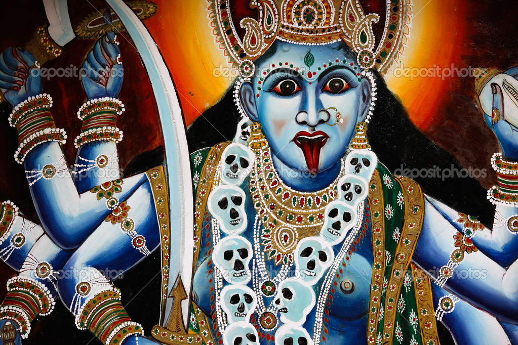 Painting at a temple in Pushkar, India — Stock Photo © ncousla #29217253