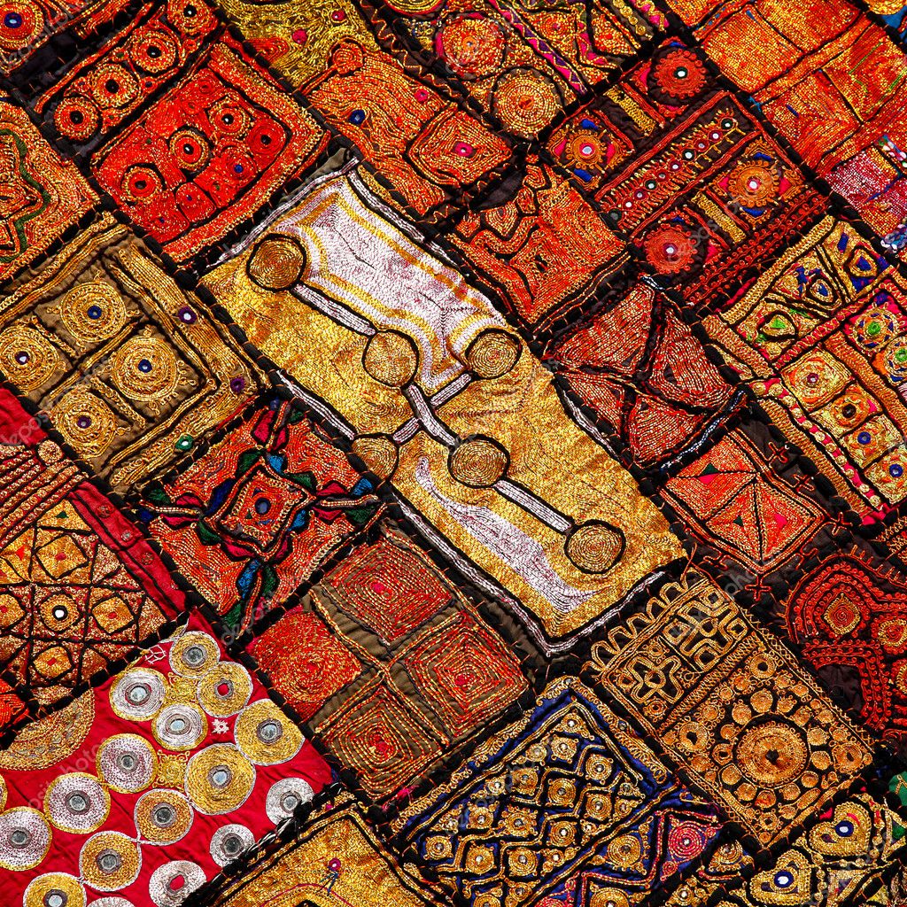 Patchwork quilt in India Stock Photo by ©ncousla 29222645