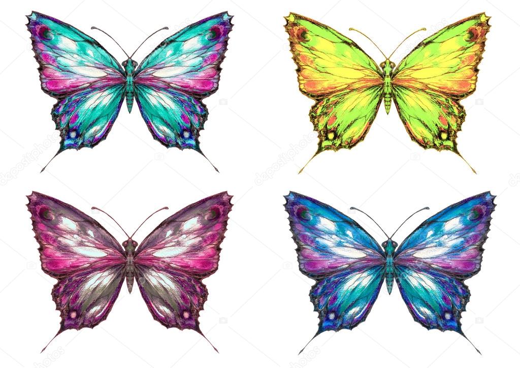 Butterfly set Stock Photo by ©DeepGreen 27525813