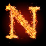 Fire alphabet letter N Stock Photo by ©cookelma 33713771