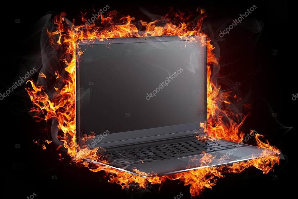 Burning objects and objects on fire background — Stock Photo © tsalko ...