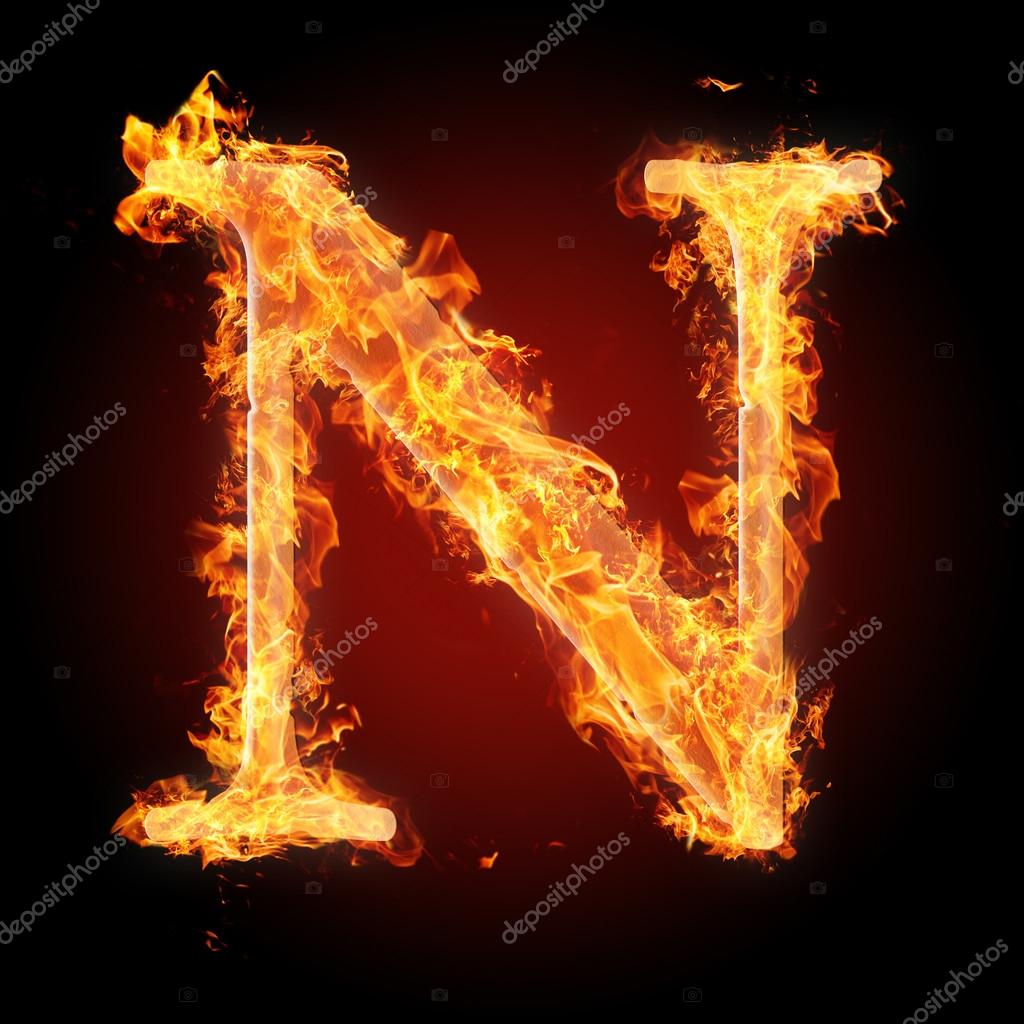 Fire Letters N