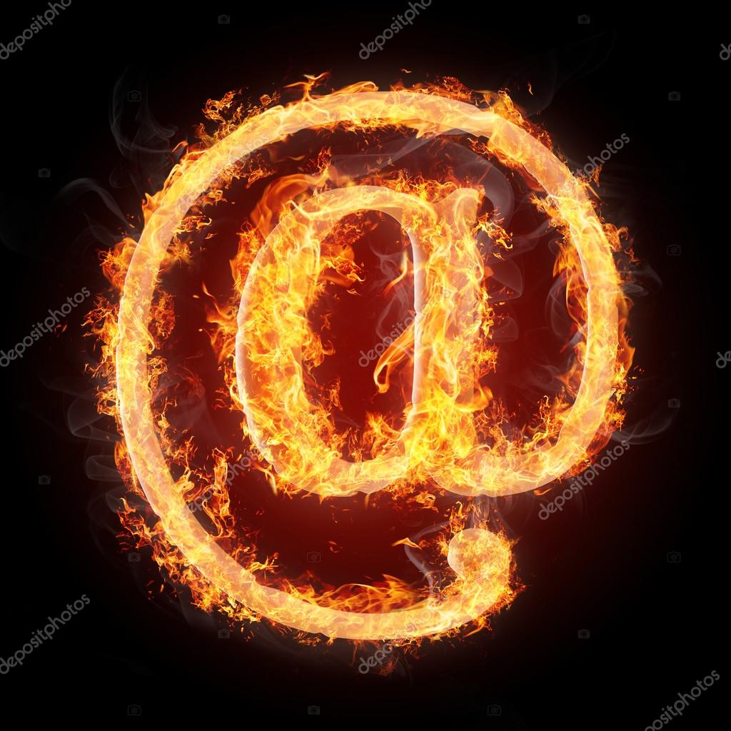 Fuentes y símbolos en llamas para diferentes propósitos 2023