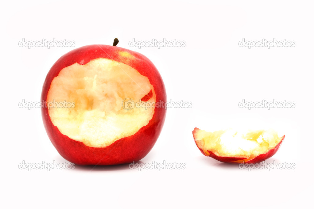 Bitten red apple Stock Photo by ©valzan 40675973