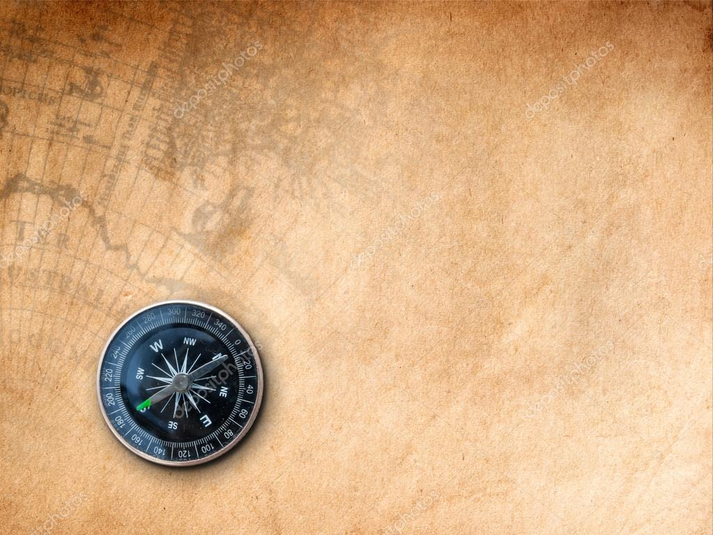 Black Compass on Brown Paper — Stock Photo © nuttakit #22202593
