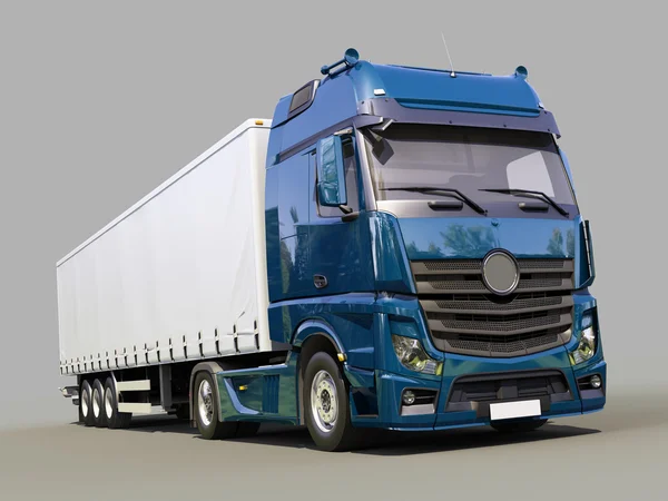 Semi-trailer truck ⬇ Stock Photo, Image by © Supertrooper #32433843