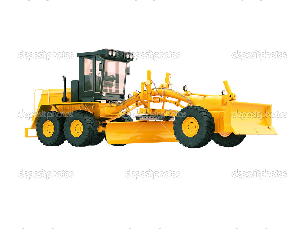 Modern grader isolated — Stock Photo © Supertrooper #32446049