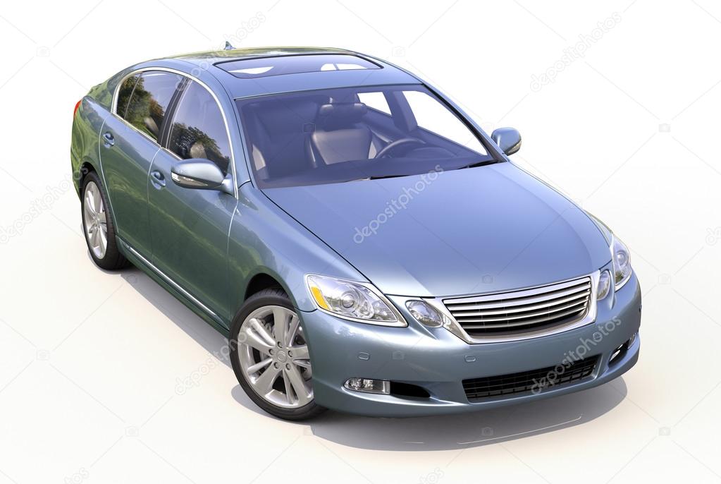 Coche moderno sobre un fondo claro — Foto de stock © Supertrooper #37179965