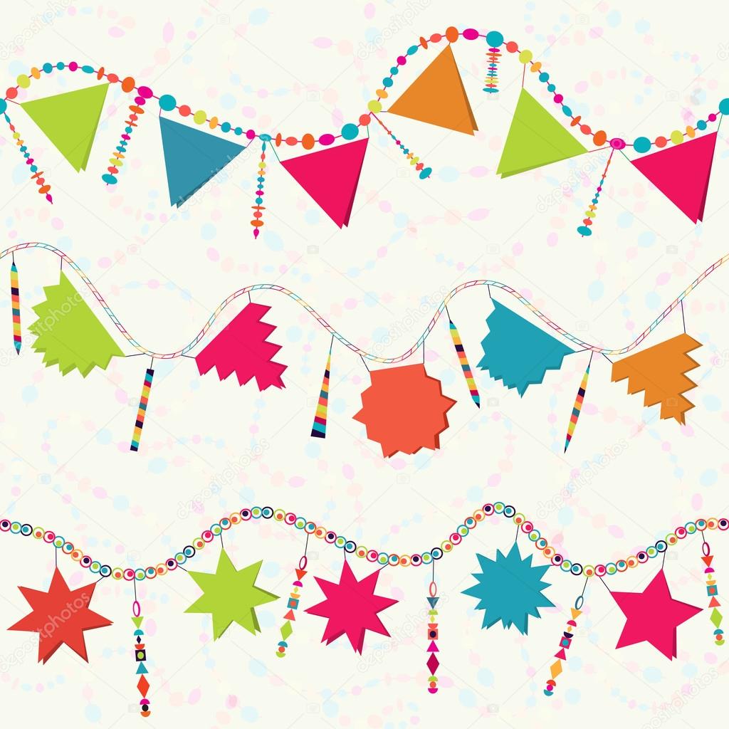 Happy Birthday garland background Stock Vector Image by ©Emukhin #29010277
