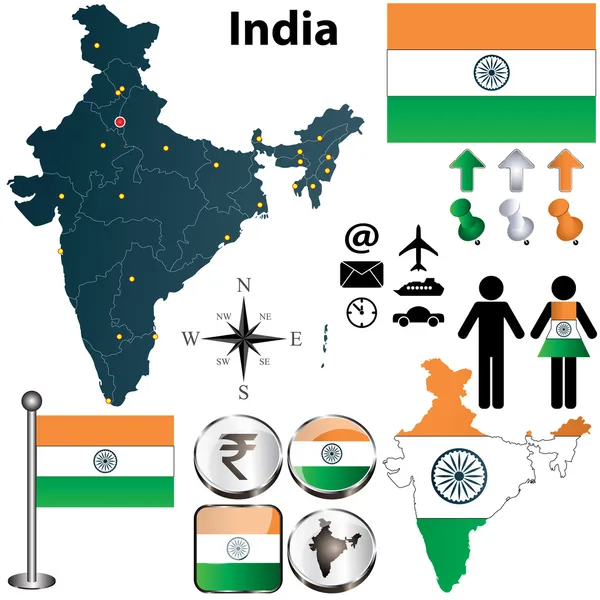 ᐈ India flags stock vectors, Royalty Free india flag illustrations ...