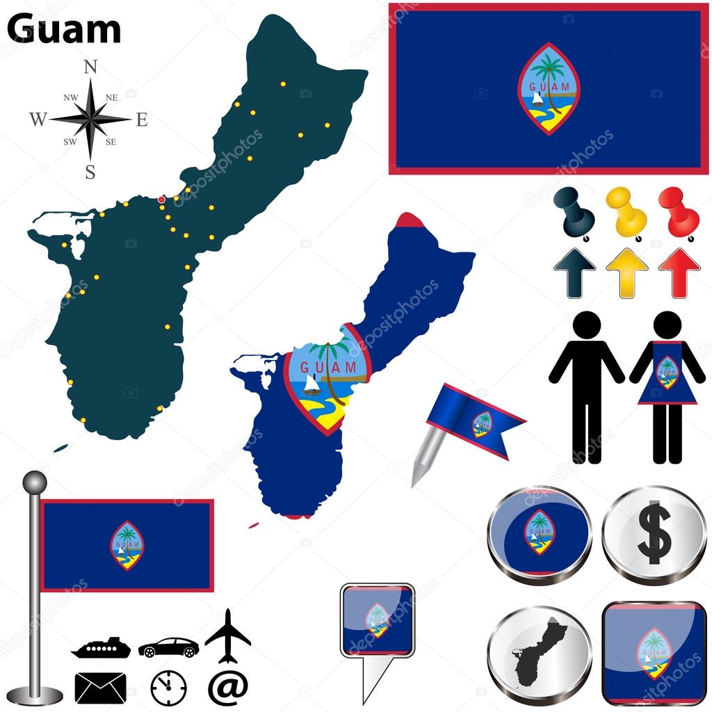 El mapa de Guam 2022