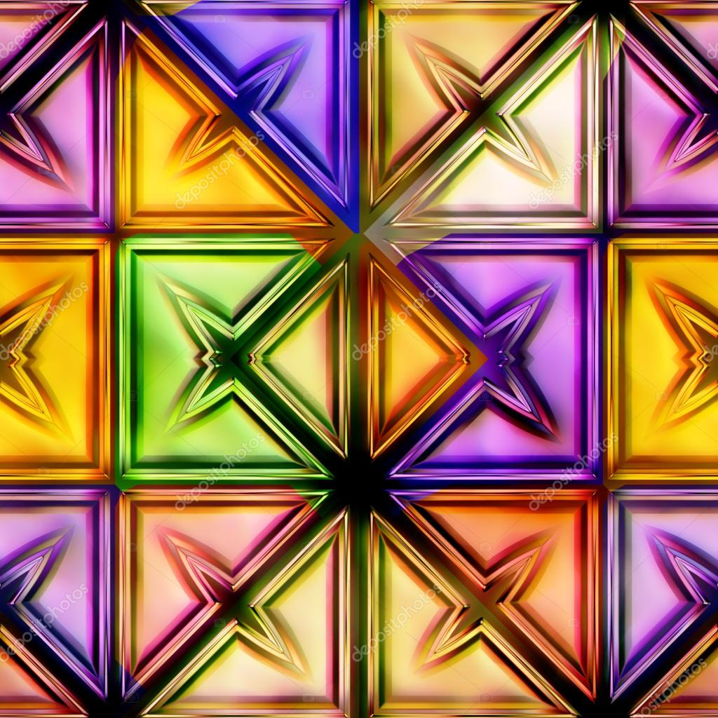 Seamless texture of abstract bright shiny colorful geometric shapes ...