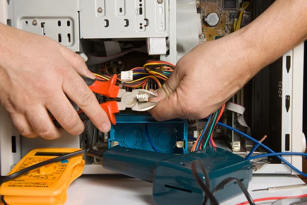 Repairing computer CPU - Stock Image - Everypixel