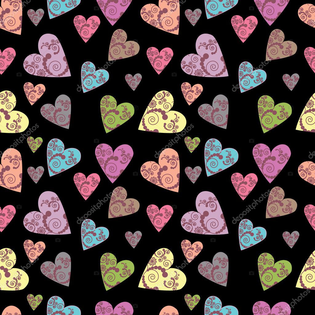 Seamless heart background Stock Vector Image by ©kristala #38109073