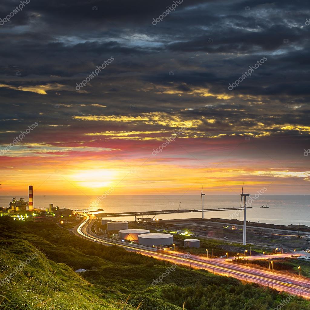 Linkou thermal field sunset, Taiwan — Stock Photo © nicholashan #27645435