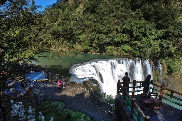 Waterfall at fall, Taiwan — Stock Photo © nicholashan #47814595