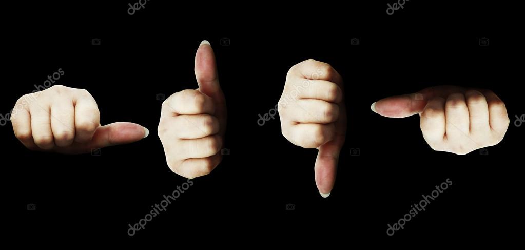 Hand signs Stock Photo by ©Kuzmafoto 15807601