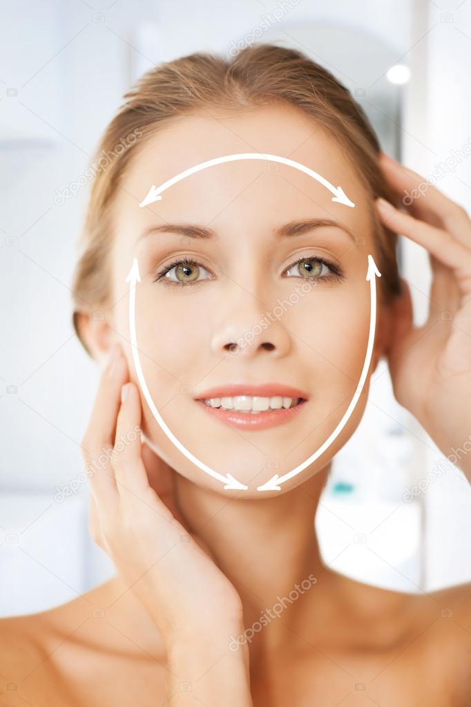 Face and hands of beautiful woman Stock Photo by ©Syda_Productions 24683307