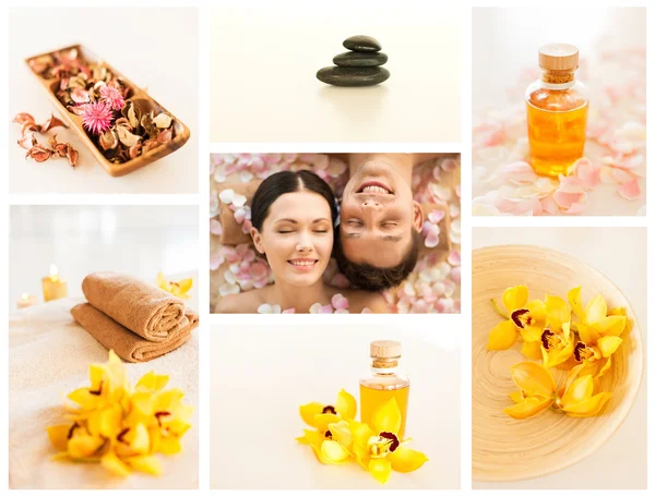 Wellness spa collage — Stock Photo © livfriis #11921810