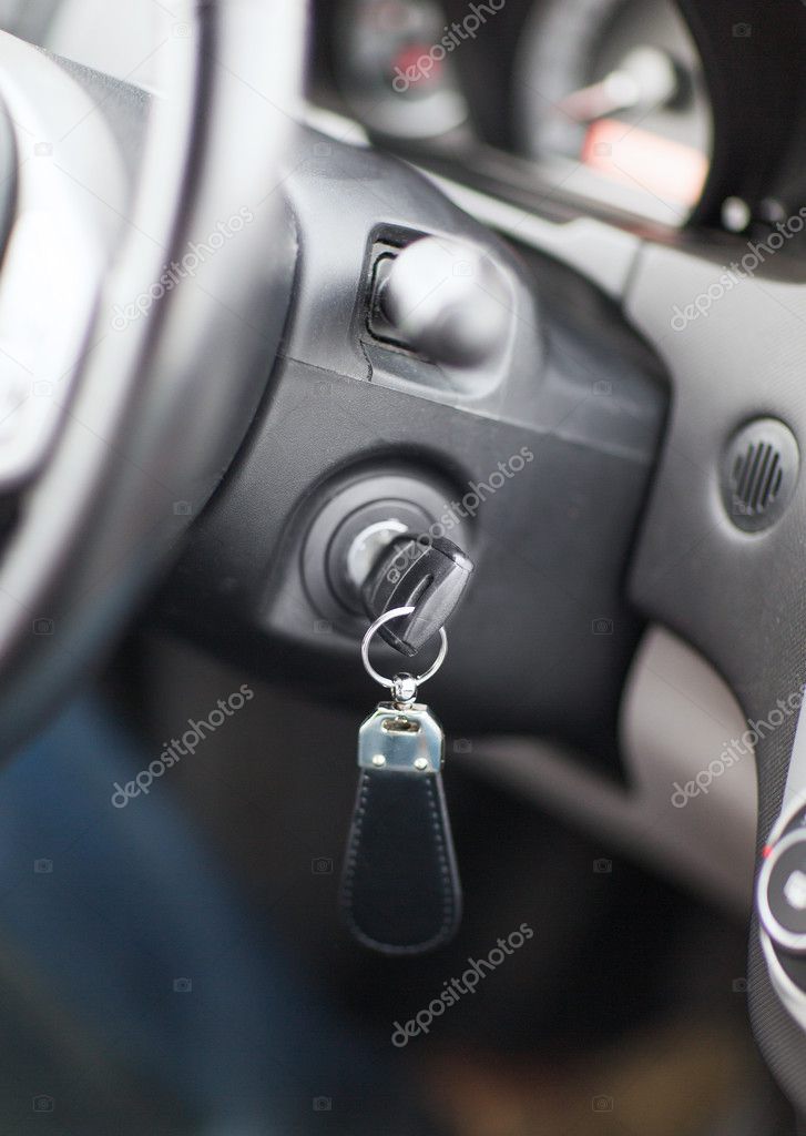 Car key in ignition start lock — Stock Photo © Syda_Productions #30757691