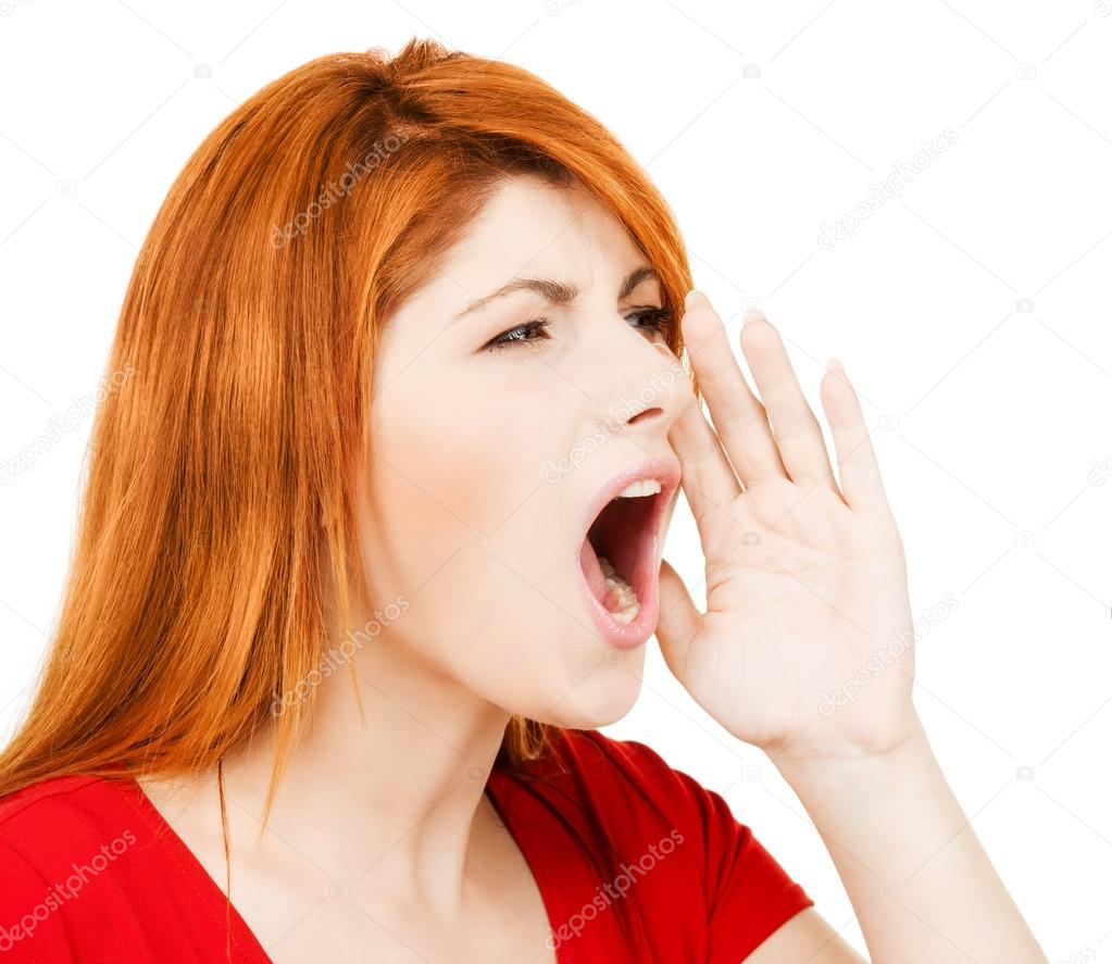 Screaming woman — Stock Photo © Syda_Productions #31584069