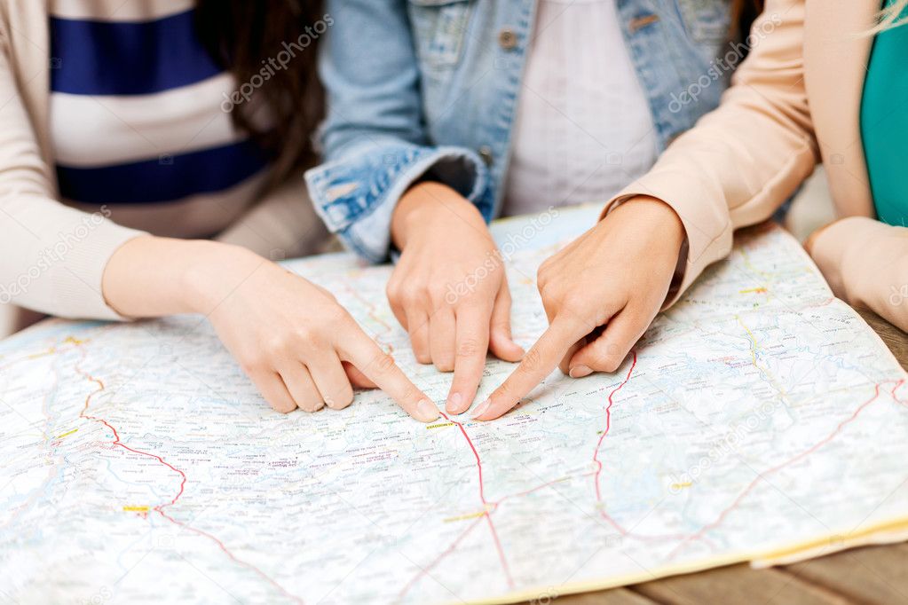 Women with tourist map in the city Stock Photo by ©Syda_Productions ...