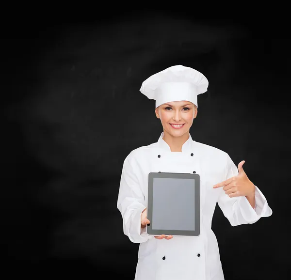 Mujer chef usando tableta Stock Photos, Royalty Free Mujer chef usando ...