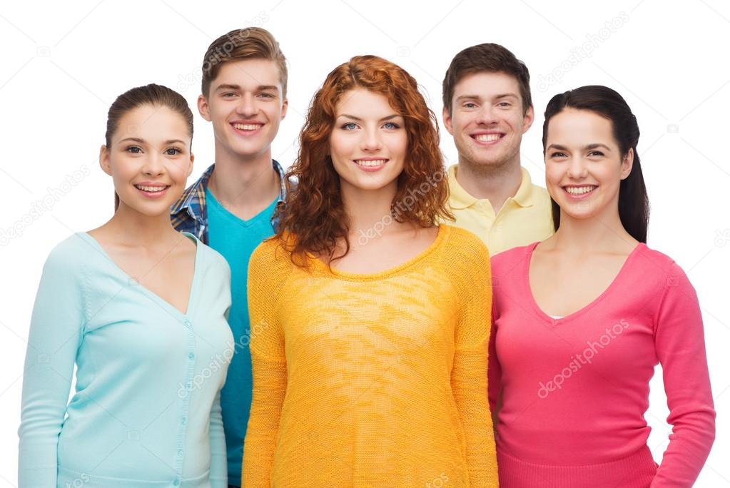 Group of smiling teenagers — Stock Photo © Syda_Productions #51139053