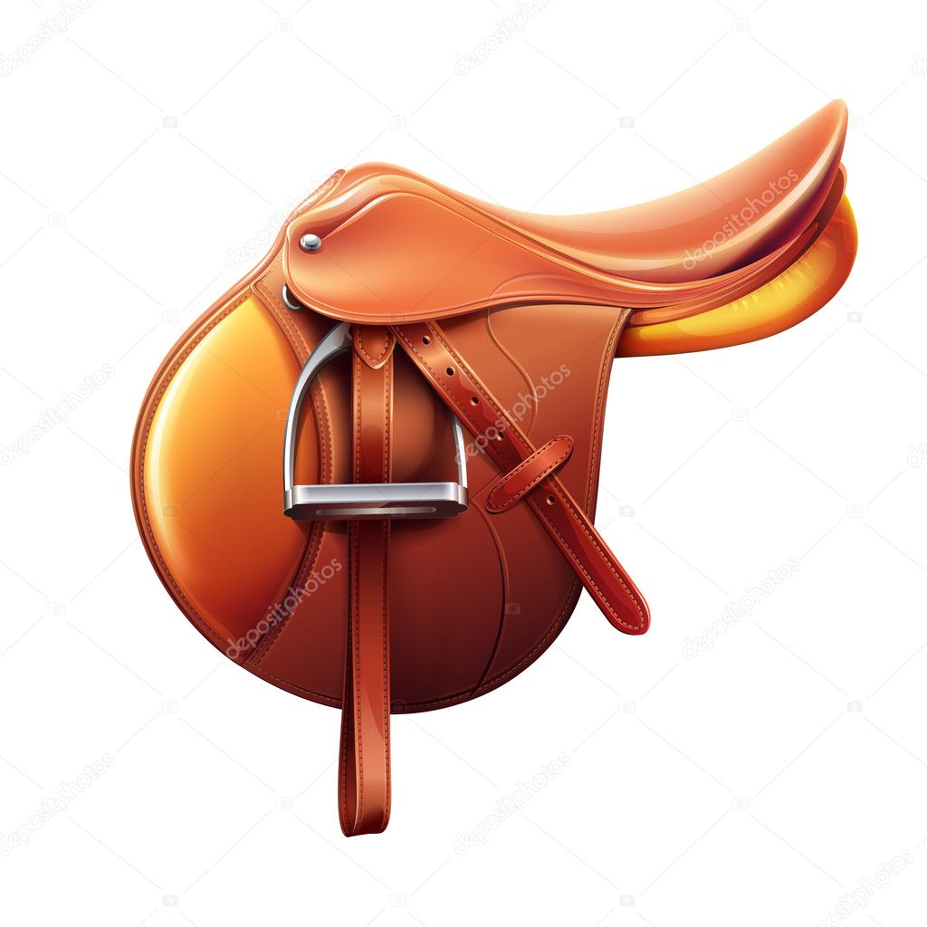 English saddle Stock Vector Image by ©deisey #23561297