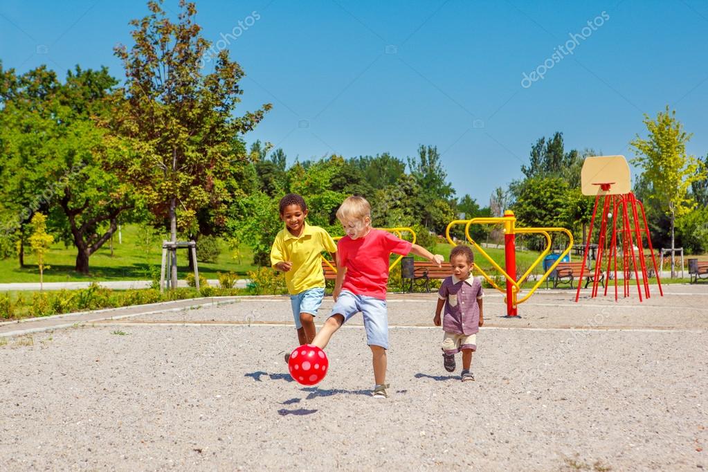 Running with a ball Stock Photo by ©anatols 30593659