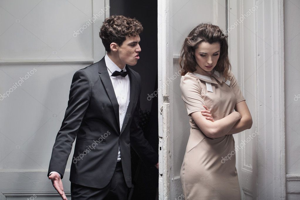 Huge argument between two lovers — Stock Photo © konradbak #25125865