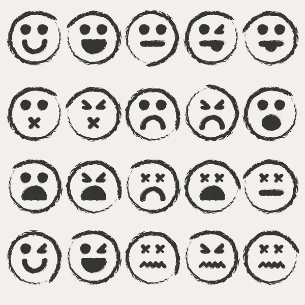 Set of smiley smileys Vector Art Stock Images | Depositphotos
