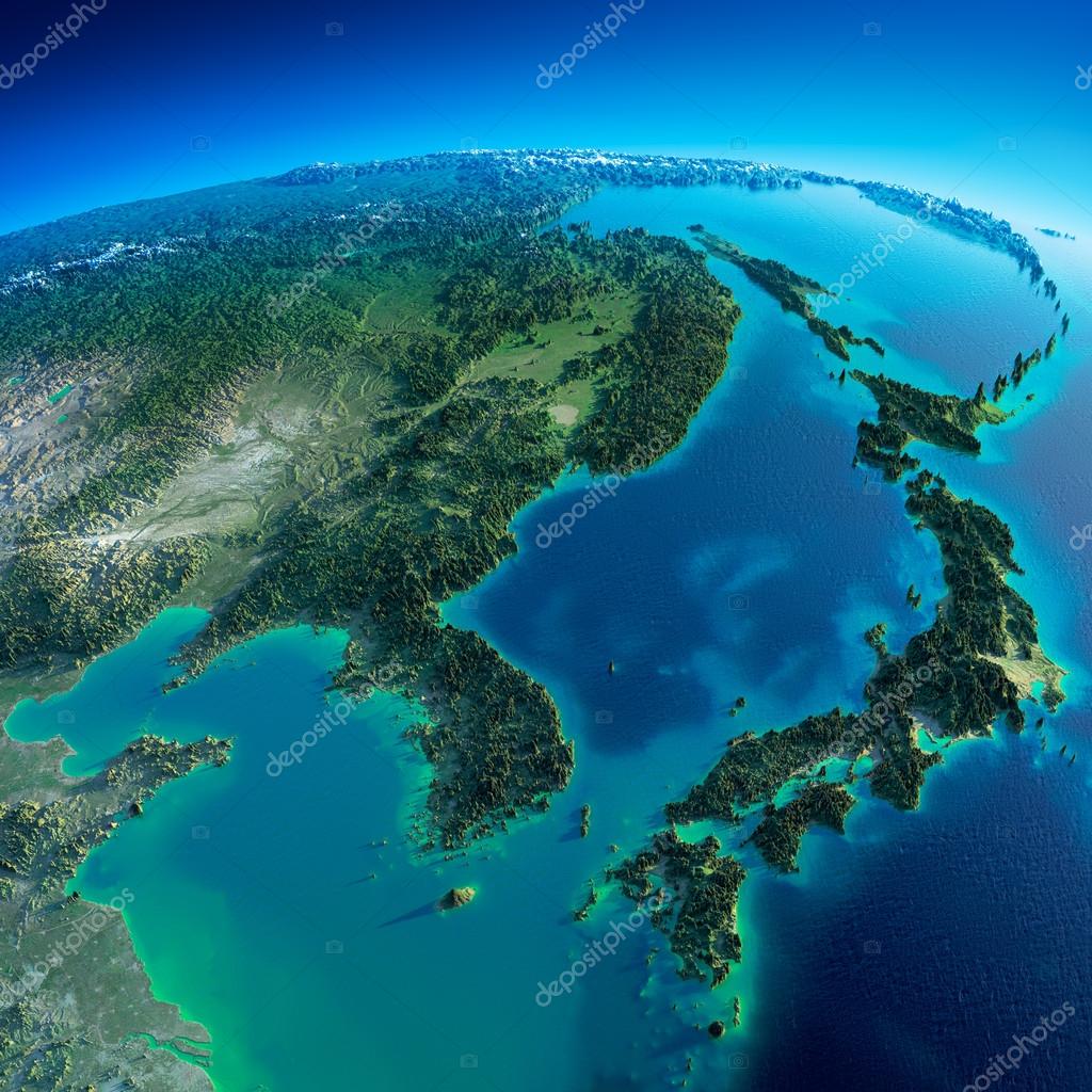 Detailed Earth. Korea and Japan — Stock Photo © Antartis #42054263 Detailed Earth. Korea and Japan — Stock Photo © Antartis #42054263