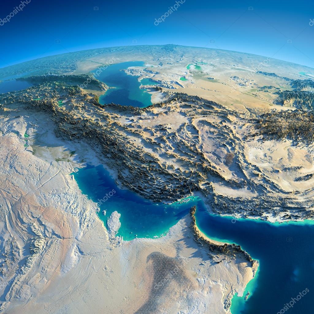 Detailed Earth. Persian Gulf Stock Photo by ©Antartis 42054629