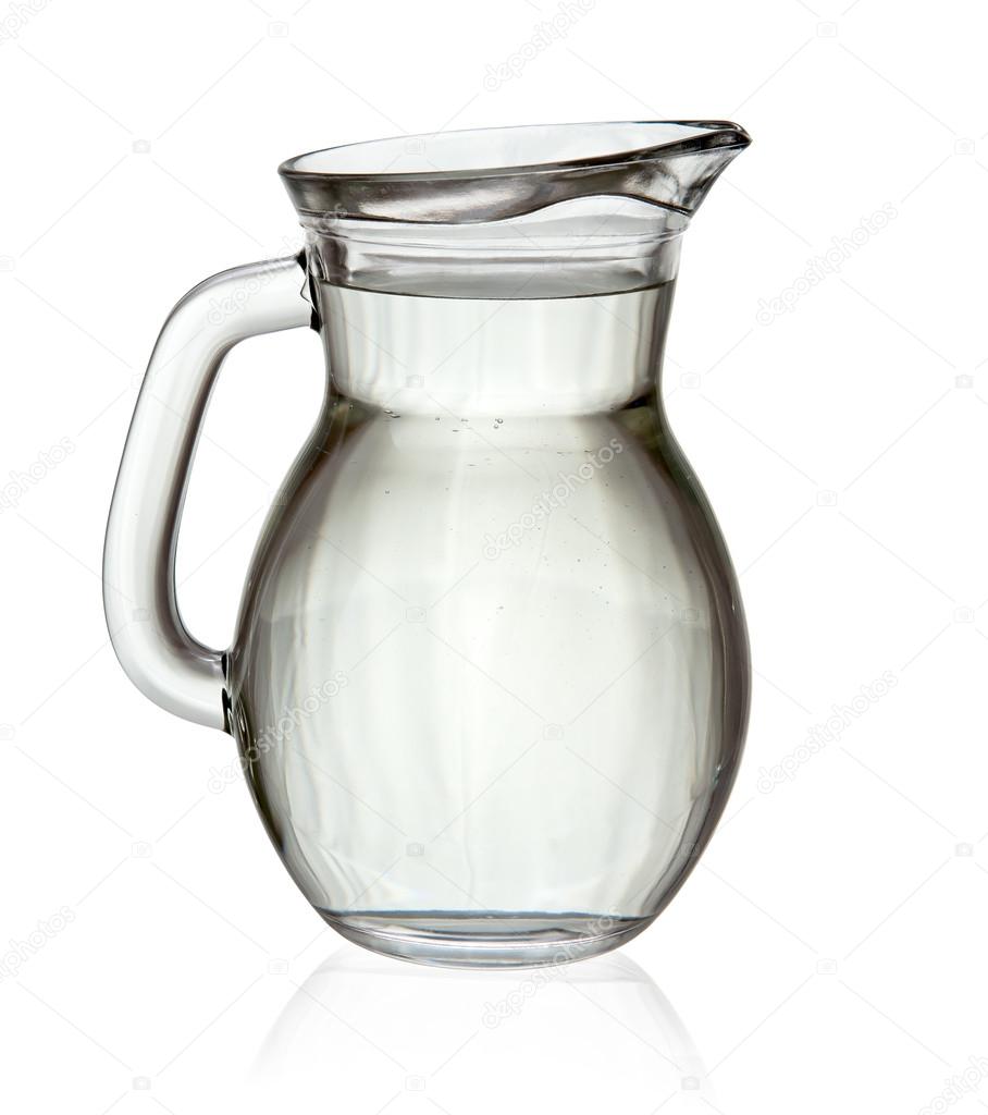 Full glass jug isolated Stock Photo by ©verdateo 24712291