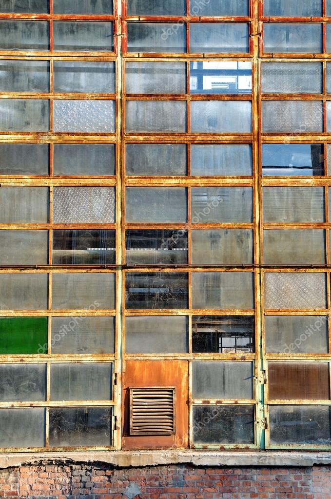 Windows of an old abandoned factory Stock Photo by ©anderm 29056917