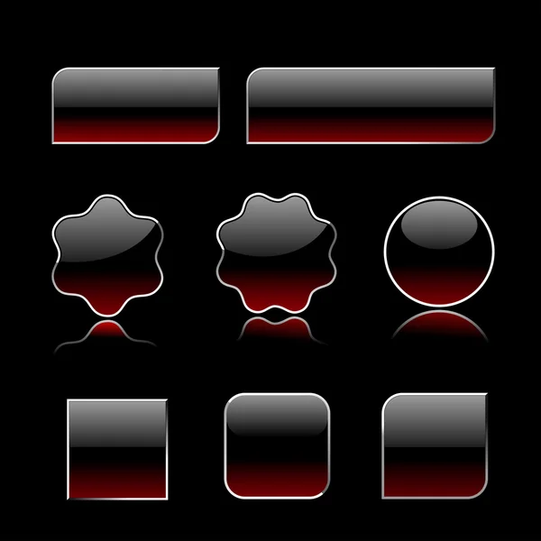 Red buttons set on black background Stock Vector by ©AndyCash 41315177